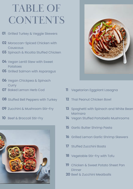 60 Easy Dinner Recipes E-Book | Healthy & Quick Meals | Instant ...